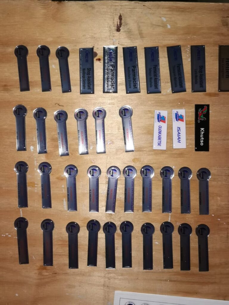 Domed Name Tags UV Printed – JJ Plates and Signs